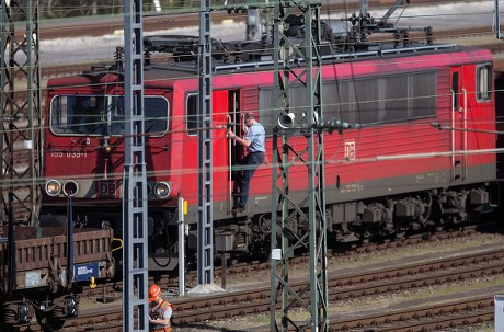 Train Driver Leaves Drivers Cabin Train Editorial Stock Photo - Stock ...