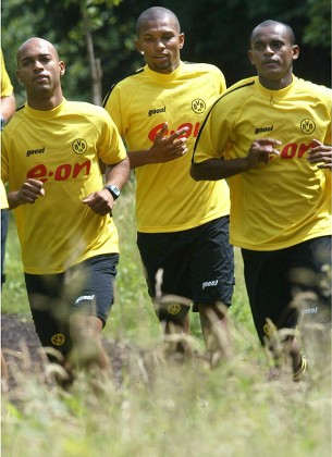 Borussia Dortmunds Brazilian Trio Dede Marcio Editorial Stock Photo ...