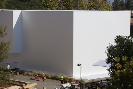 Minimalistic White Temporary Hall Construction Extension Editorial ...