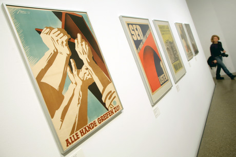 Visitor Looks Gdr Posters Folkwang Museum Editorial Stock Photo - Stock ...