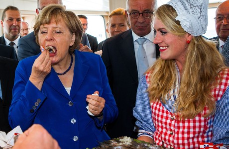 German Chancellor Angela Merkel Piece Salted Editorial Stock Photo ...