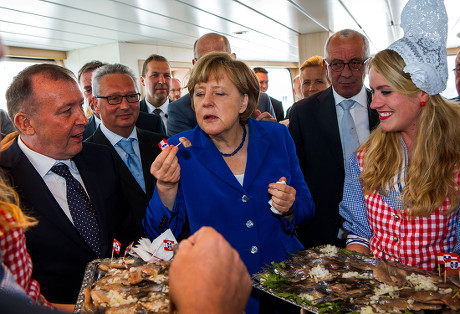 German Chancellor Angela Merkel Piece Salted Editorial Stock Photo ...