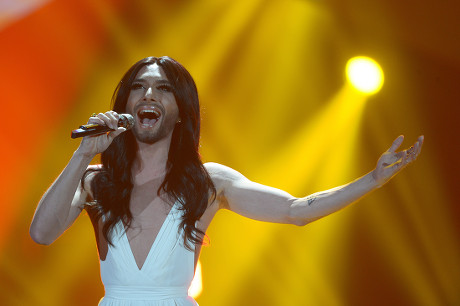 Austrian Singer Conchita Wurst Performs During Editorial Stock Photo ...