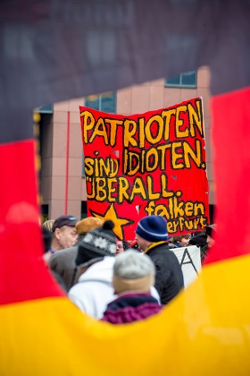 Participants Leftist Counterdemonstration Seen Through Cutout Editorial ...