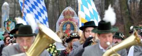People Traditional Bavarian Costumes Lead By Editorial Stock Photo ...