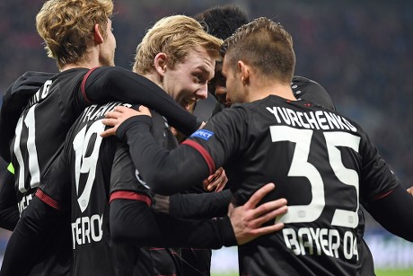 Leverkusens Julian Brandt L Vladlen Yurchenko Editorial Stock Photo ...