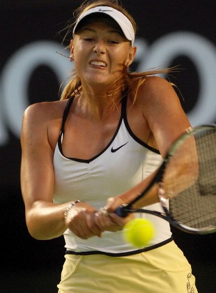 Maria Sharapova Russia Plays Shot During Editorial Stock Photo - Stock ...