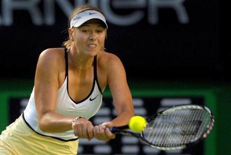 Maria Sharapova Russia Plays Shot During Editorial Stock Photo - Stock ...