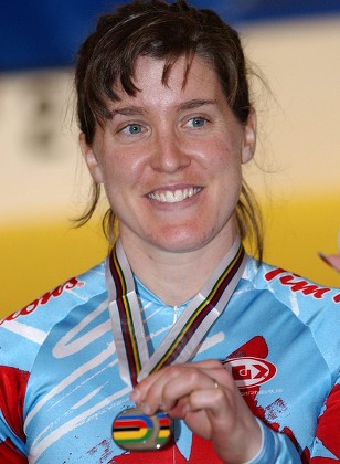 Canadian Cyclist Mandy Poitras Celebrates Winning Editorial Stock Photo ...