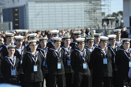 Australian Navy Cadets Attend Launch New Editorial Stock Photo - Stock ...