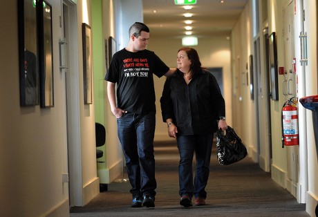 Jason Dent Walks His Mother Helen Editorial Stock Photo - Stock Image ...