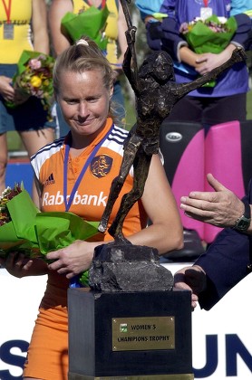 Netherlands Captain Minke Booij Accepts Trophy Editorial Stock Photo ...