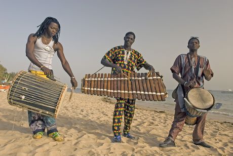 Musicians Playing Traditional Instruments On Beach Editorial Stock ...