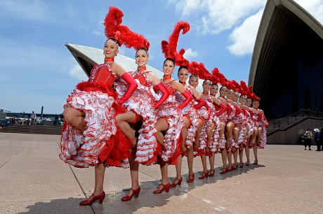 Dancers Moulin Rouge Paris France Pose Editorial Stock Photo - Stock ...
