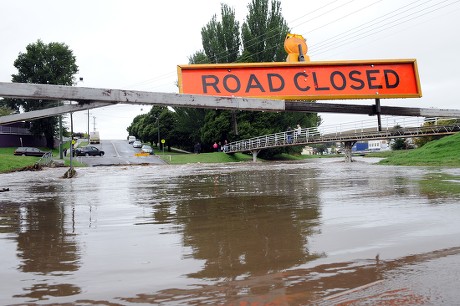 Water Covers Road Cooma Creek Cooma Editorial Stock Photo - Stock Image ...