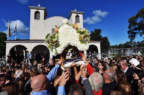Parishioners Carry Epitaphio Symbolic Funeral Bier Editorial Stock ...