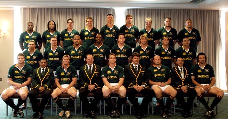 South Africa Springbok Rugby Union Squad Editorial Stock Photo - Stock ...