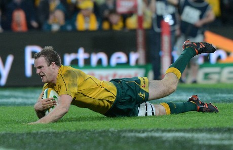 Australias Pat Mccabe Crosses Over Score Editorial Stock Photo - Stock ...