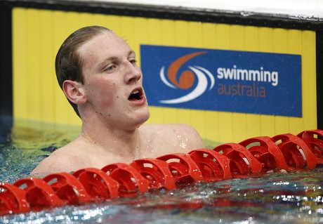 Australian Swimmer Mack Horton Looks Clock Editorial Stock Photo ...