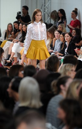 Model Presents Creation By Zimmermann During Editorial Stock Photo ...
