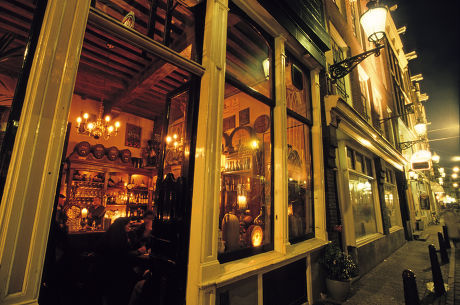 Traditional Brown Cafe Int Aepjen Cafe Editorial Stock Photo - Stock ...