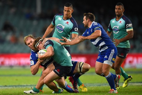 Waratahs Michael Hooper Tackled By Stormers Editorial Stock Photo ...