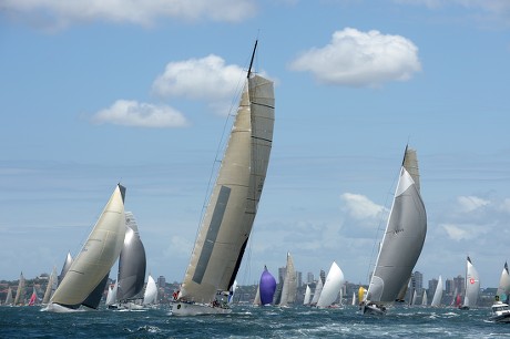 Competitors Sydney Hobart Yacht Race Unfurl Editorial Stock Photo ...