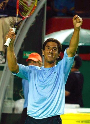 Guillermo Canas Argentina Celebrates His Victory Editorial Stock Photo ...