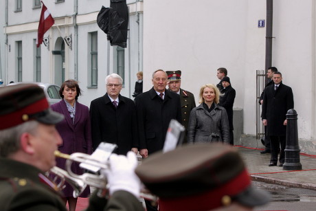 Latvian President Andris Berzins 2r Croatian Editorial Stock Photo ...