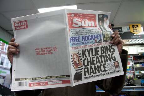 Print Edition Sun Newspaper Featuring New Editorial Stock Photo - Stock ...
