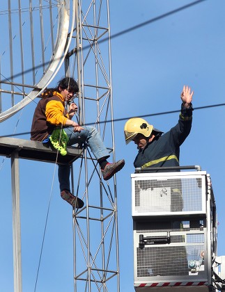 Fireman Tries Help Deaf Woman Who Editorial Stock Photo - Stock Image ...