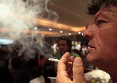 Restaurant Bar Owners Smoke Cigarettes Protest Editorial Stock Photo ...