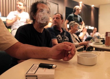 Restaurant Bar Owners Smoke Cigarettes Protest Editorial Stock Photo ...