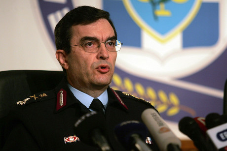 Greek Police Chief Lefteris Oikonomou Speaks Editorial Stock Photo ...