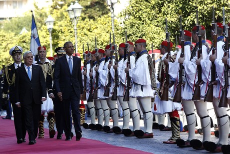 Greek President Prokopis Pavlopoulos L Us Editorial Stock Photo - Stock ...