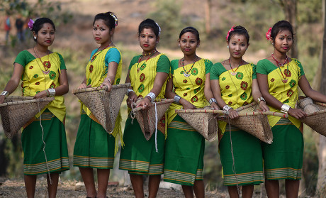 Tiwa Girls Wearing Their Traditional Attire Editorial Stock Photo ...