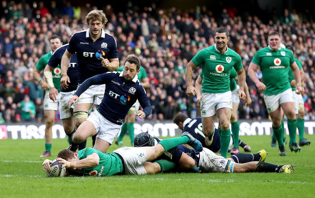 Scotland Vs Ireland Irelands Paddy Jackson Editorial Stock Photo ...