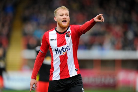 Robbie Simpson 8 Exeter City Pointing Editorial Stock Photo - Stock ...