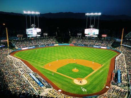 Los Angeles Dodger Baseball Stadium Usa Editorial Stock Photo - Stock ...