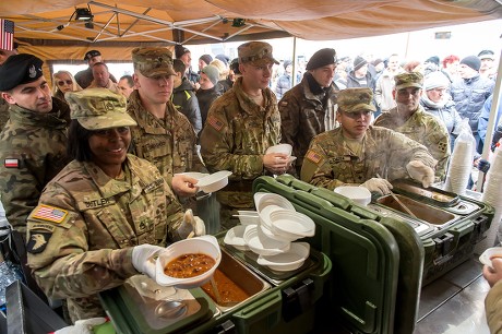 Us Soldiers Serve Army Stew During Editorial Stock Photo - Stock Image ...