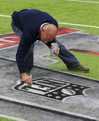 Groundskeeper Ed Mangan Works On Painted Editorial Stock Photo - Stock ...