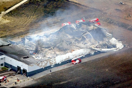 Aerial View Scene Violent Gas Explosion Editorial Stock Photo - Stock ...