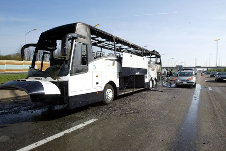 Waasmunster Belgium Burnt Dutch Coach Stands Editorial Stock Photo ...
