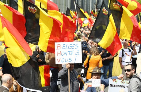 Illustration Picture Shows People Waving Belgian Editorial Stock Photo ...