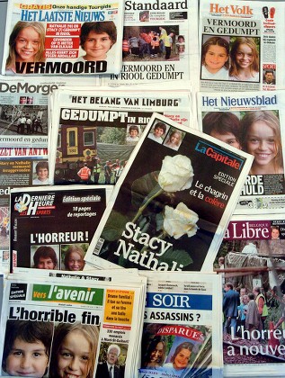 Selection Front Pages Belgian Newspapers Thursday Editorial Stock Photo ...