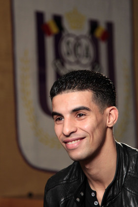 Anderlechts Mbark Boussoufa Pictured During Press Editorial Stock Photo ...