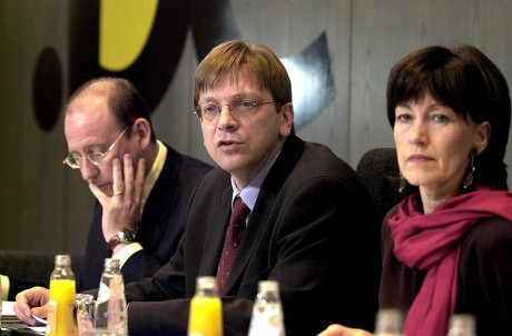 Brussels Belgium Lr Federal Minister Telecommunications Editorial Stock ...