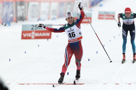 Heidi Weng Norway Crosses Finish Line Editorial Stock Photo - Stock ...