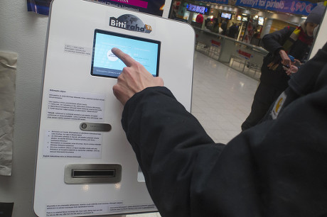 Image Showing Customer Operating Bitcoin Atm Editorial Stock Photo ...