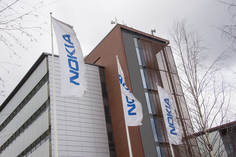 Nokia Banners Front Nokia Company Headquarters Editorial Stock Photo ...